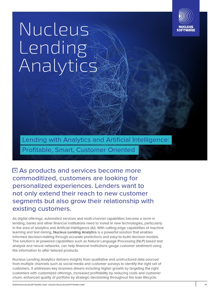 Lending Analytics Pdf Analytics Artificial Intelligence 2390