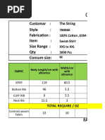 Fabric Detail Sheet | PDF | Textiles | Crafts