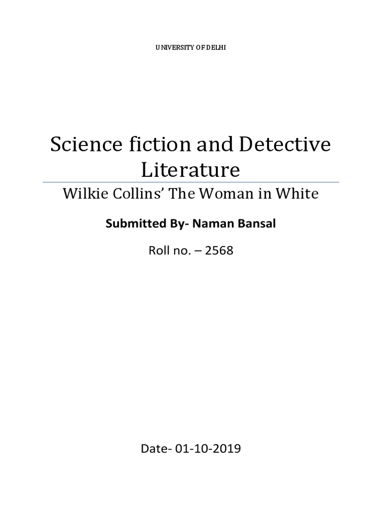 Woman in White As A Sensation Novel | PDF | The Woman In White (Novel)