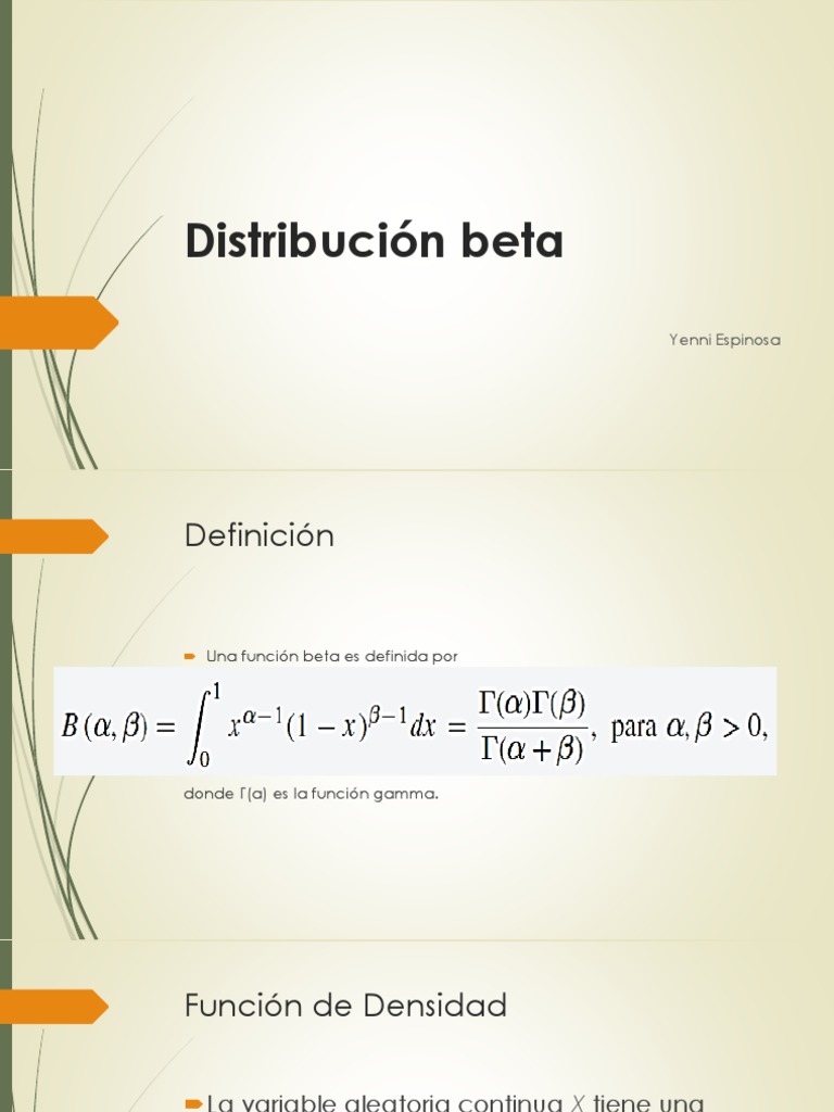 Función y Propiedades de la Distribución Beta | PDF | Métodos y ...