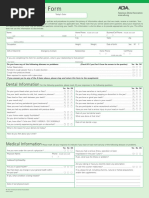 DD 2813 - Dental Exam Form | PDF | Periodontology | Dentistry