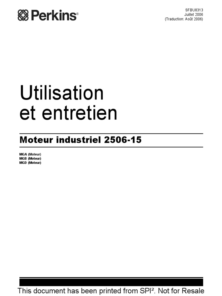 Perkins 2506 Engine | PDF | Soudage | Construction