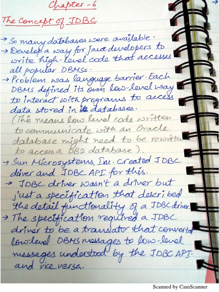 JDBC Notes | PDF