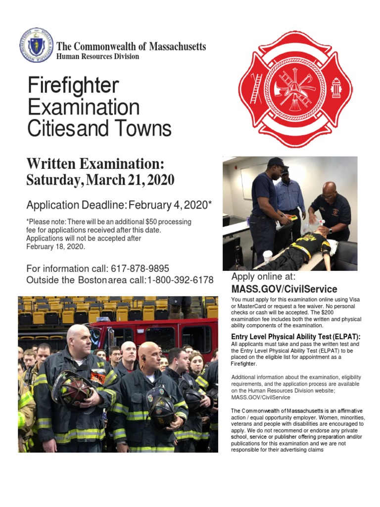 2020 FF Pamphlet Info Flyer - Final | PDF | Firefighter | Test (Assessment)
