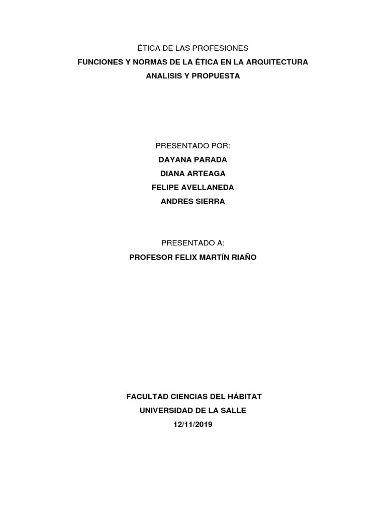 El Arquitecto Colombiano y La Etica Profesional | PDF | Arquitecto | Corrupción política