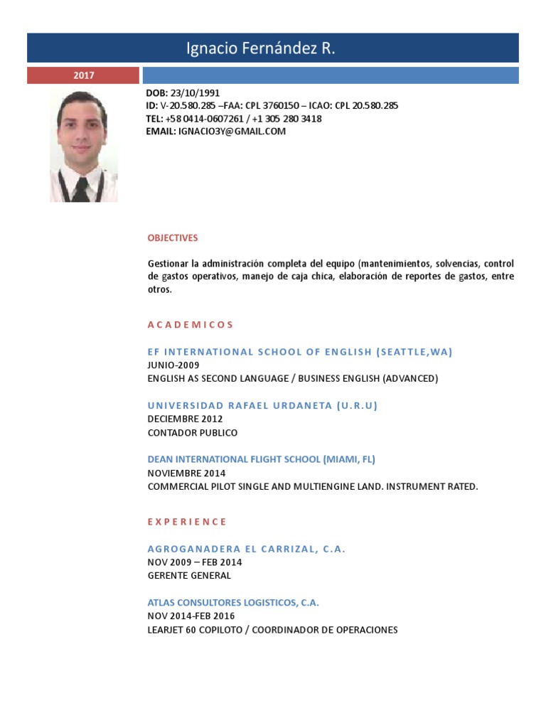 CV Ignacio Fernandez | PDF