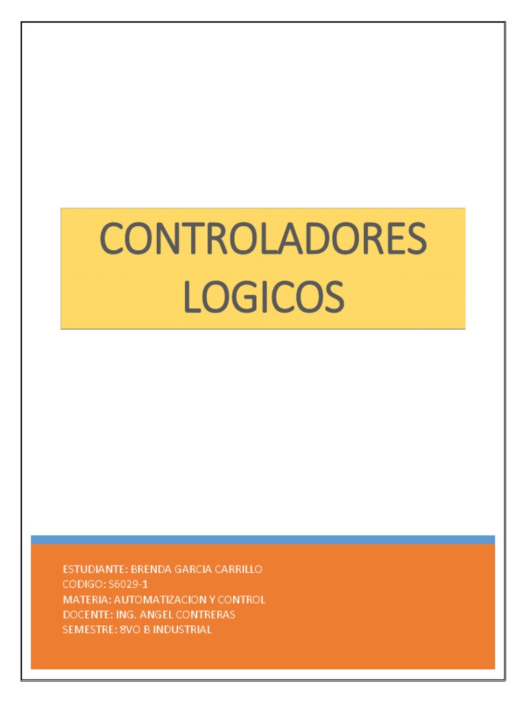 Controladores Lógicos Programables en Automatización | PDF ...