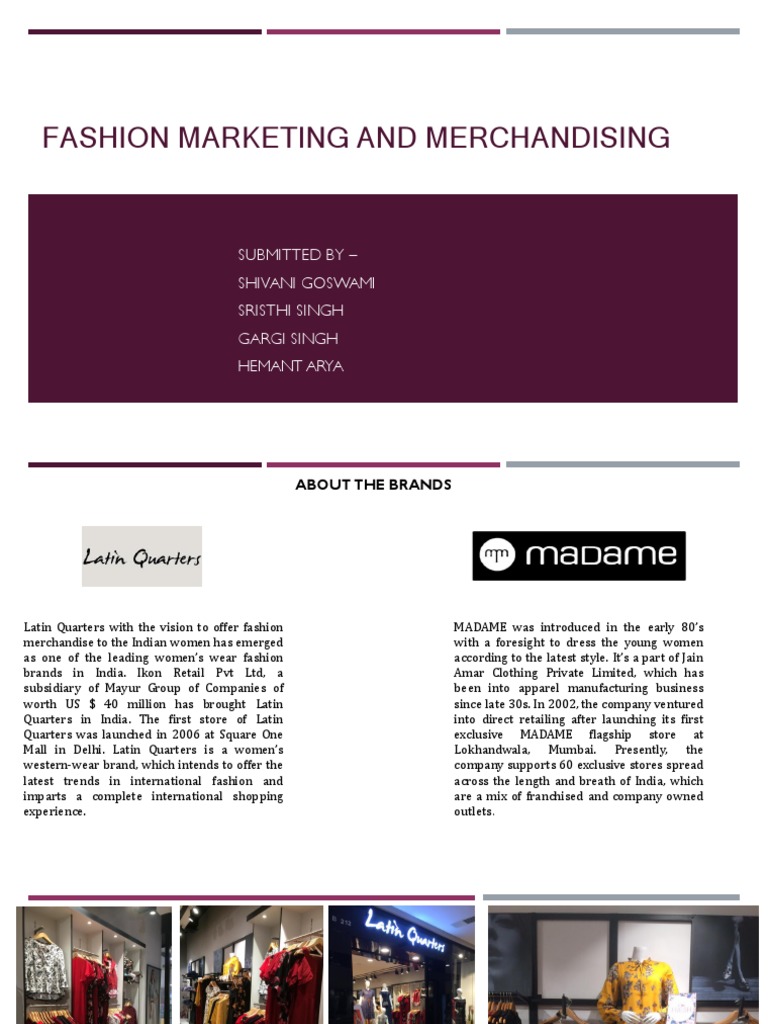 Fashion Marketing and Merchandising | Download Free PDF | Merchandising ...