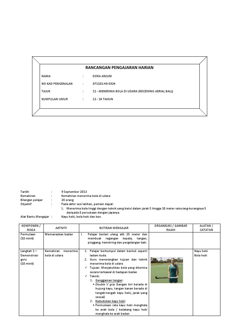 Lesson Plan Hoki | PDF