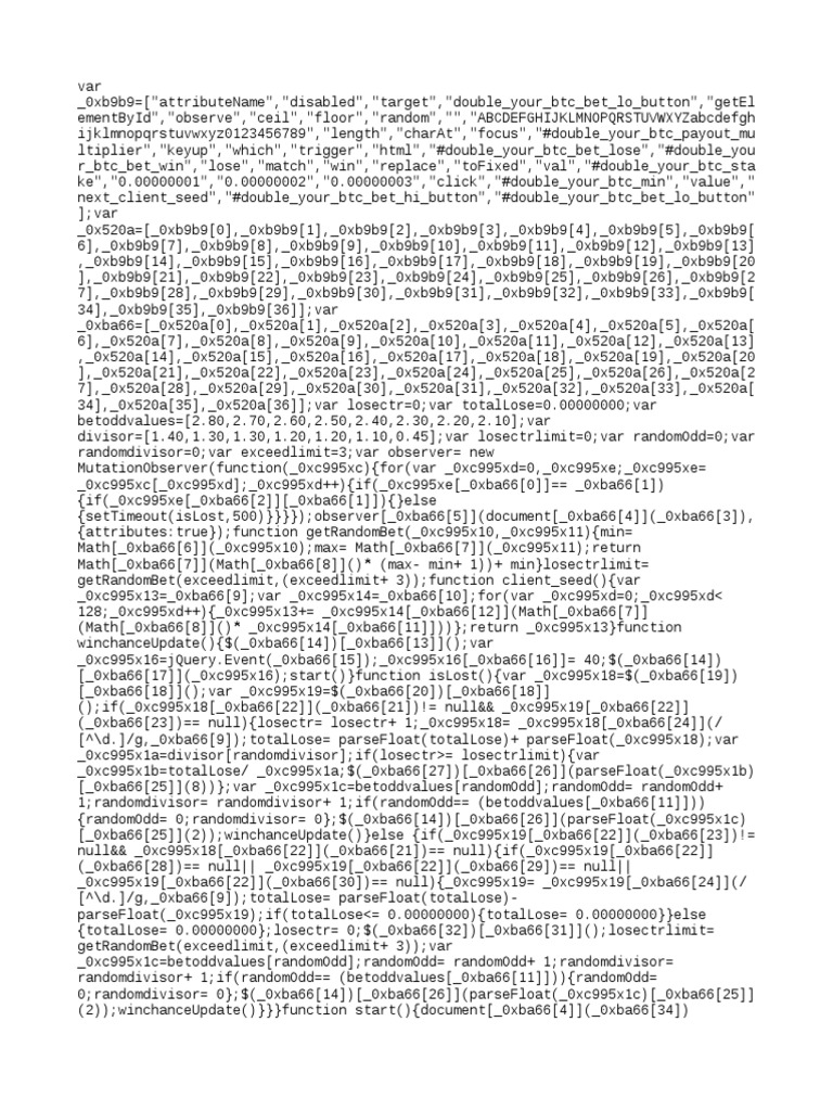 Script Freebitco - in | PDF | Hypertext | Web Development