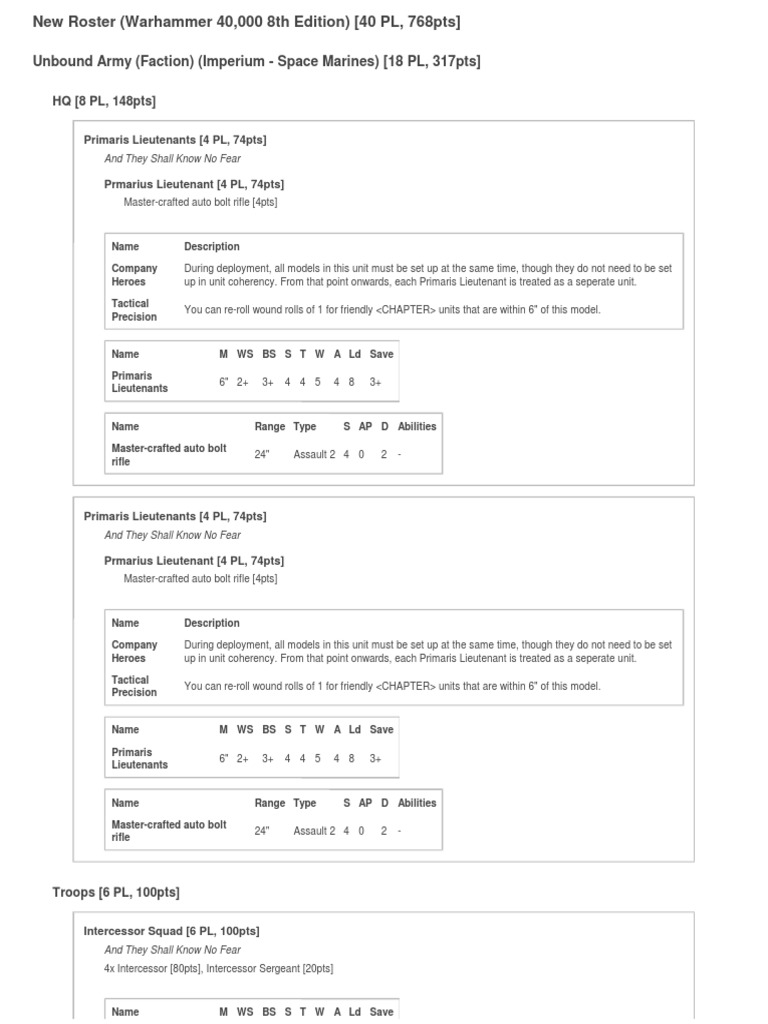Imperium Sheet | PDF | Warfare | Military Science