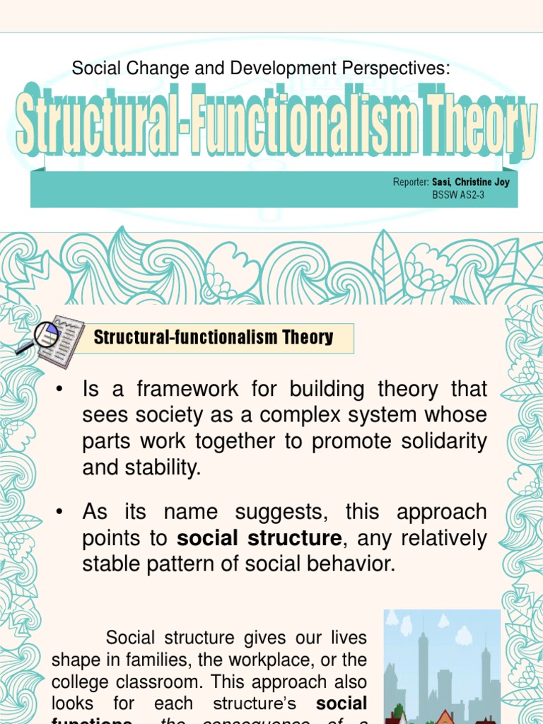 Structural Functionalism | Download Free PDF | Sociological Theories | Behavioural Sciences