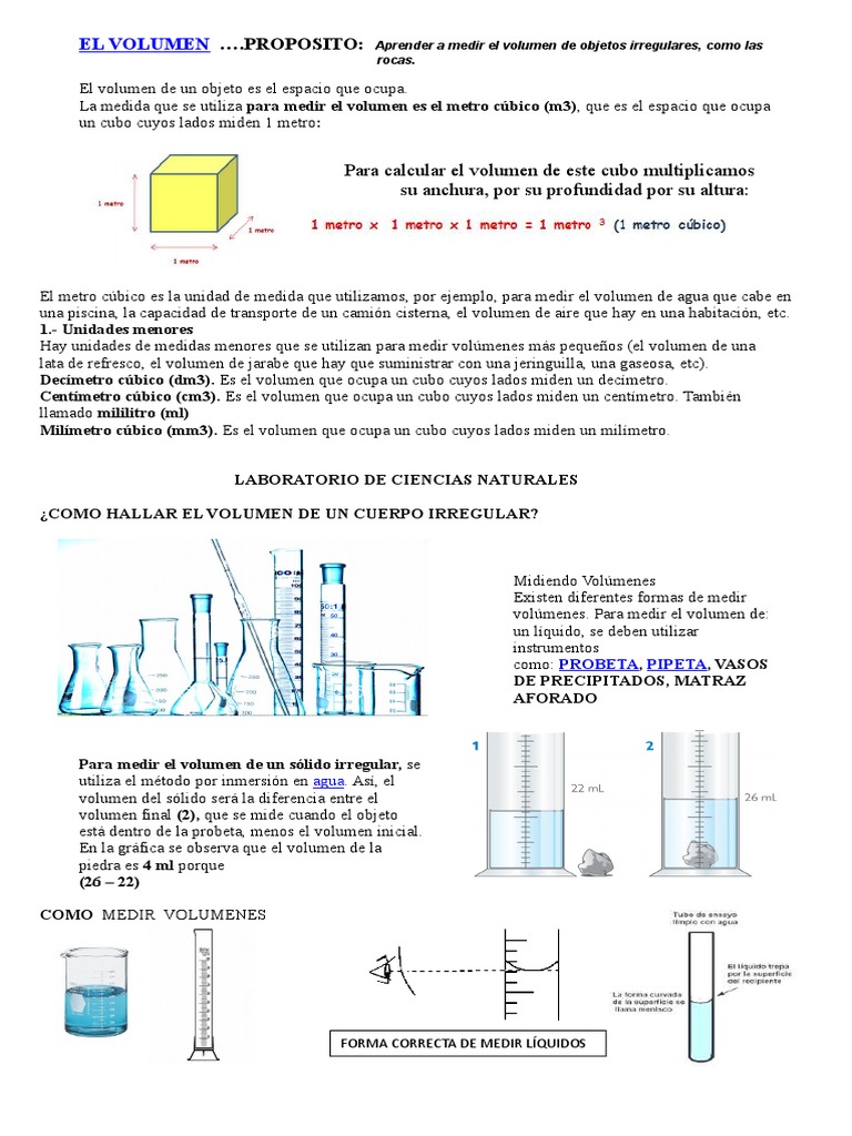 Medir Volúmenes: Una Guía Práctica para Estimar el Volumen de Objetos ...