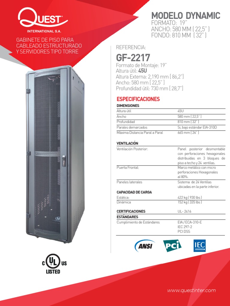 Rack Quest Gf-2217 | PDF | Aluminio | Acero