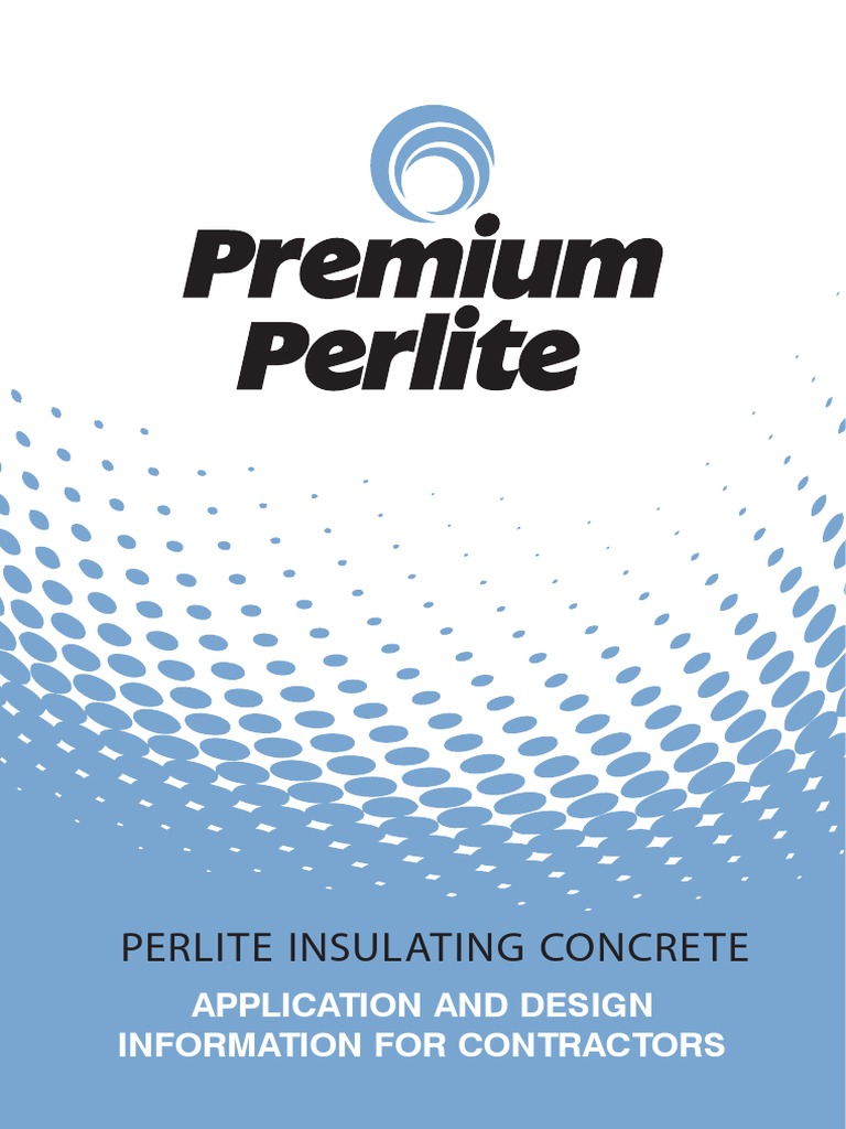 Perlite Insulating Concrete Installation Guide | PDF | Density | Concrete