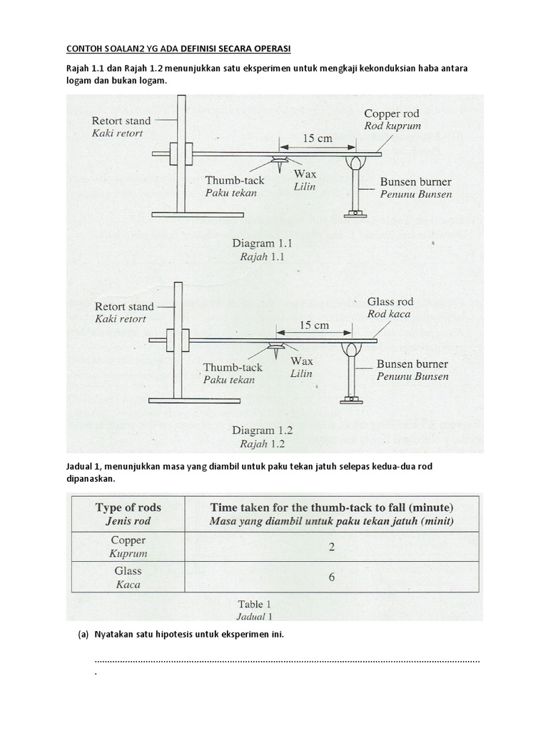 CONTOH Soalan Section A Dan Section C SAINS | PDF | Metode & Bahan Ajar