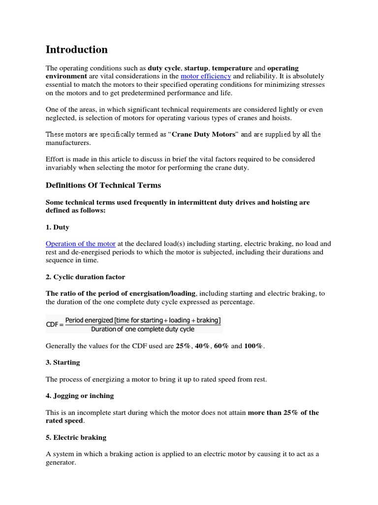 Motor Efficiency: Definitions of Technical Terms | PDF | Electric Motor ...