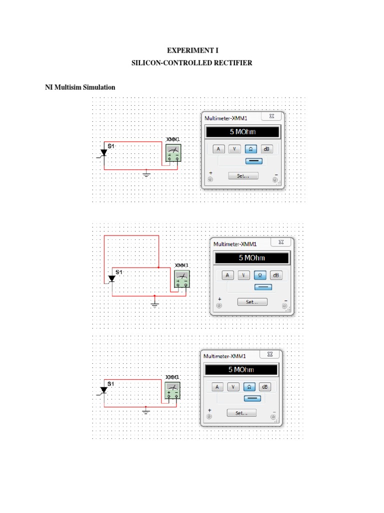 Experiment I Silicon-Controlled Rectifier | PDF
