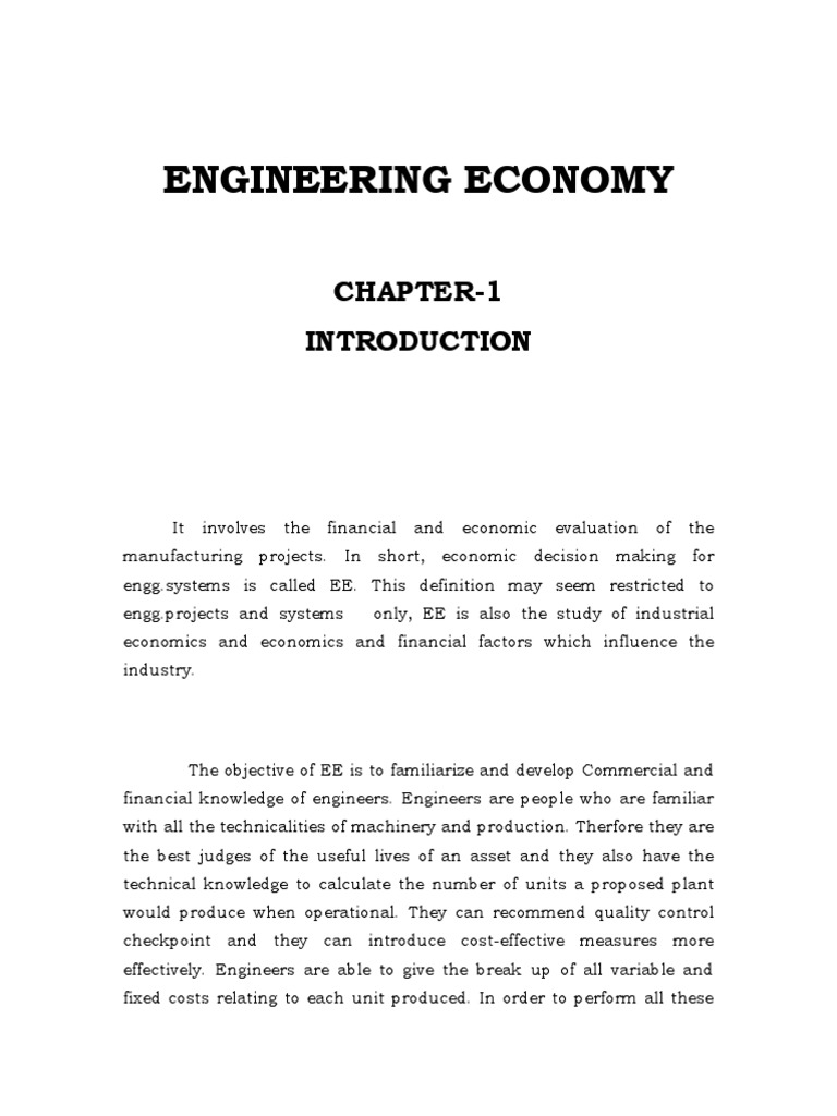 Introduction to Engineering Economy | PDF | Internal Rate Of Return ...