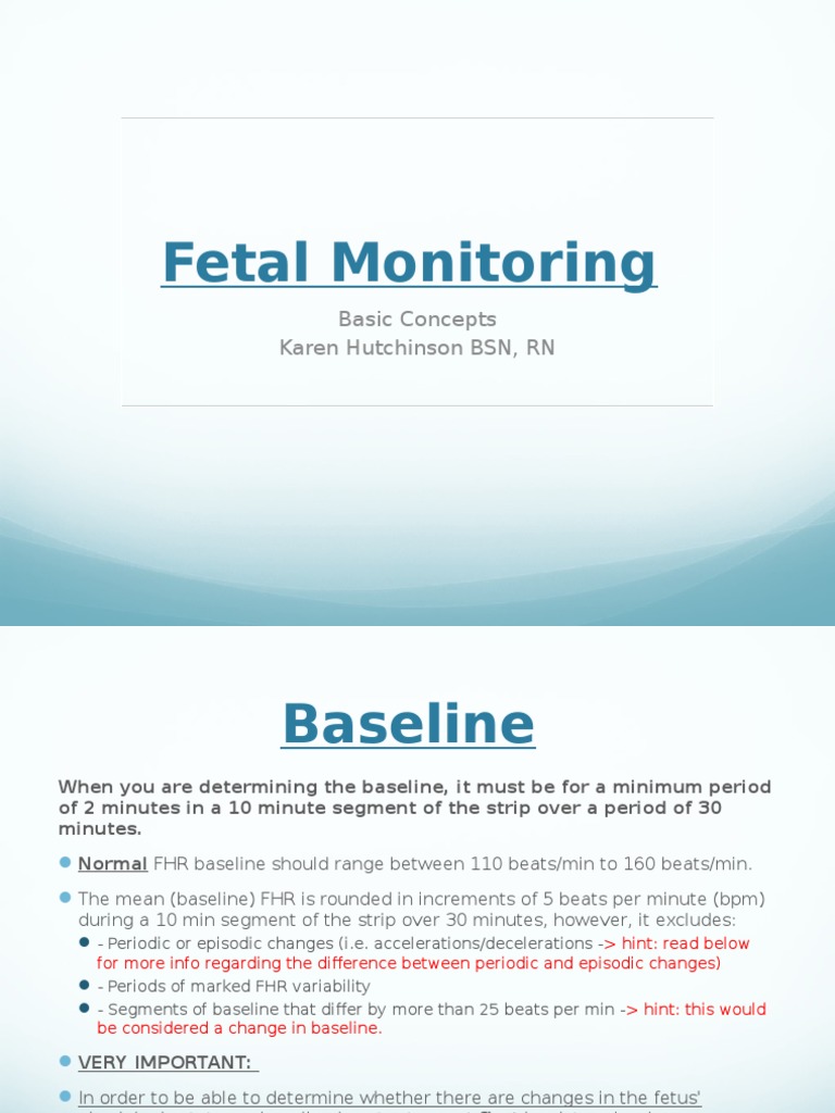 Fetal Monitoring Basics | Download Free PDF | Obstetrics | Human Pregnancy
