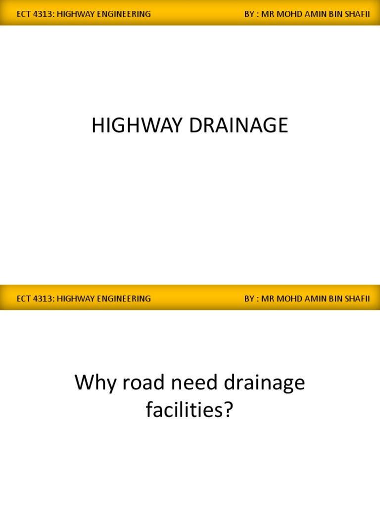 Highway Drainage | Drainage | Road | Free 30-day Trial | Scribd