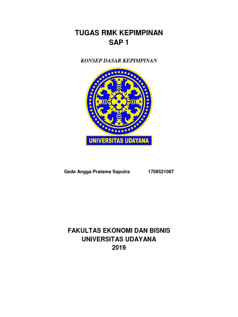 Tugas RMK Kepimpinan | PDF