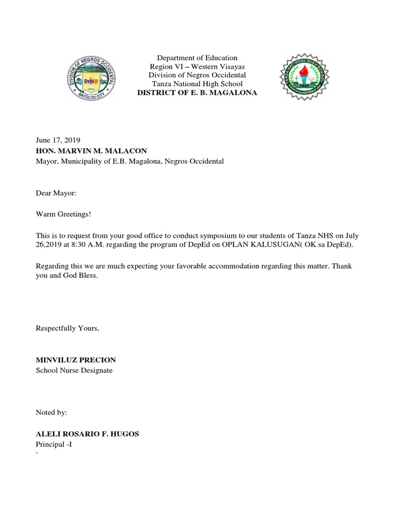 DRRM Letter | PDF