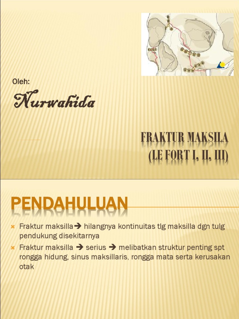 Fraktur Maksila: Klasifikasi dan Perawatan | PDF | Sains & Matematika