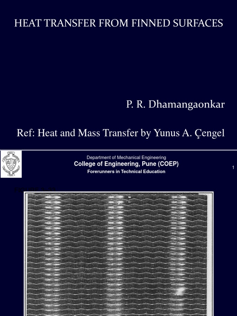 Extended Surfaces - Sep 18 | PDF | Heat Transfer | Thermal Conduction