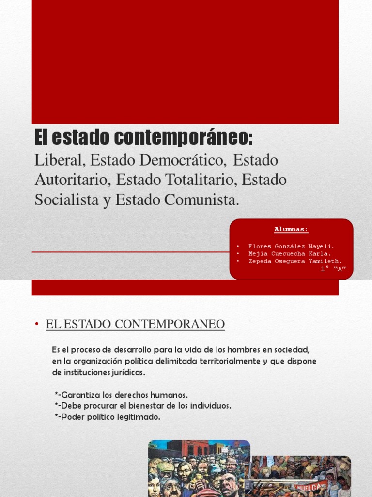 El Estado Contemporáneo Pdf Pdf Estado Política Socialismo