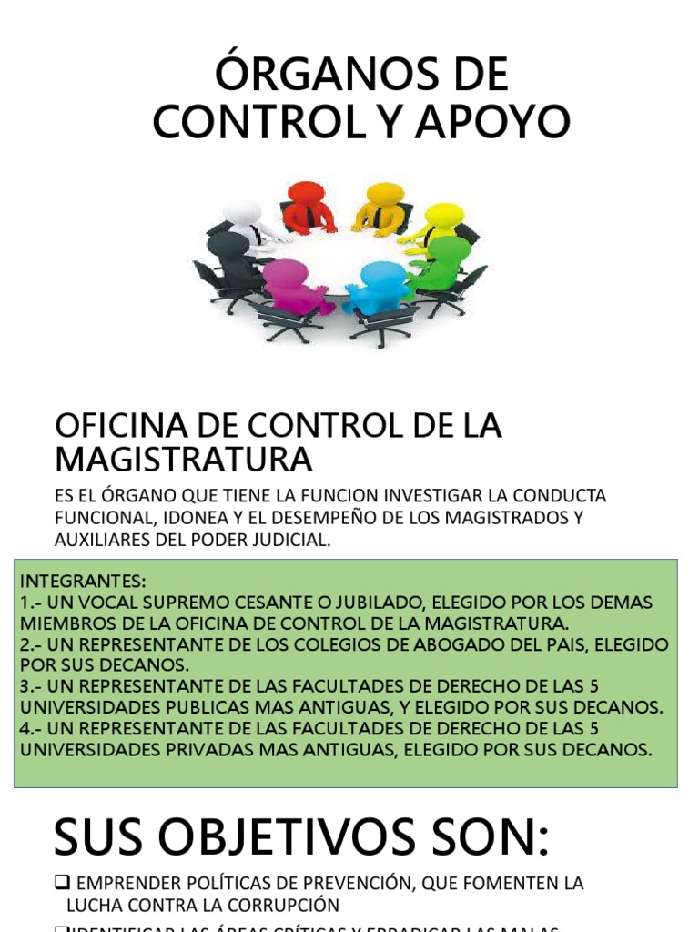Órganos de Control y Apoyo | PDF | Presupuesto | Ley Pública