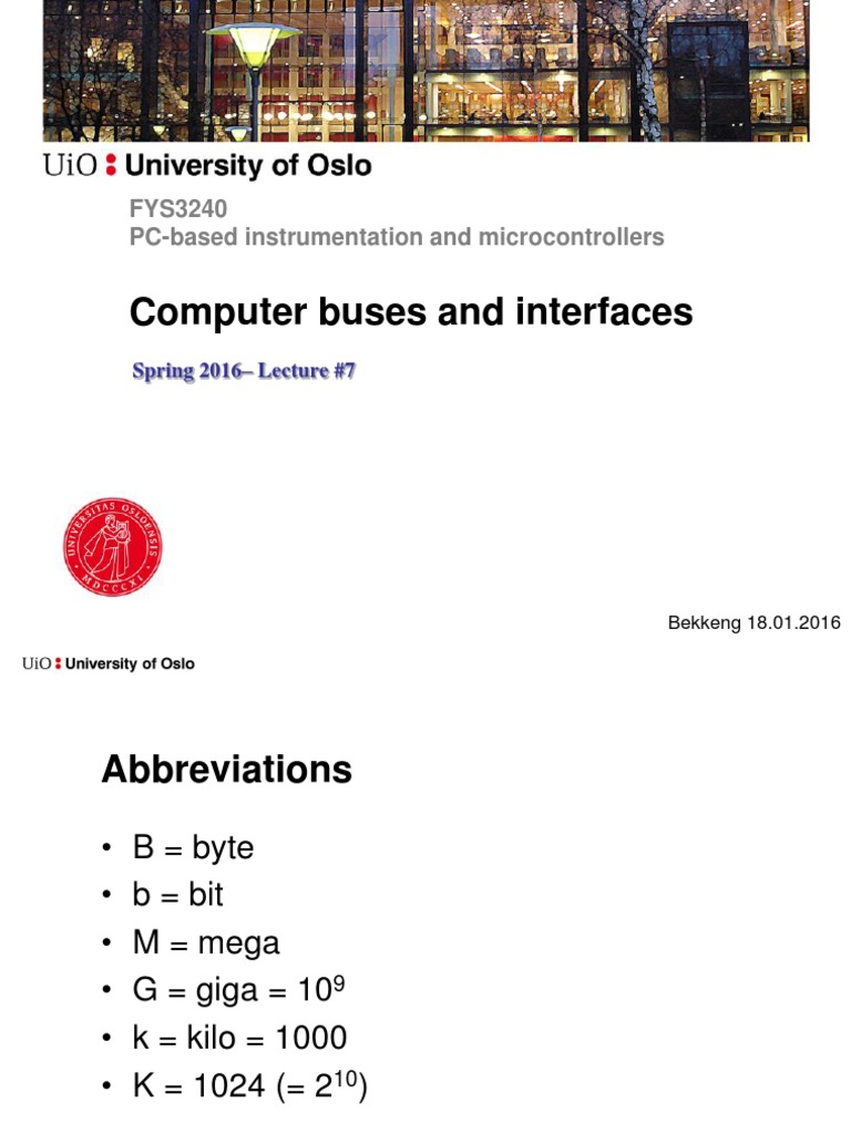 Computer Buses and Interfaces | PDF | Transmission Control Protocol ...