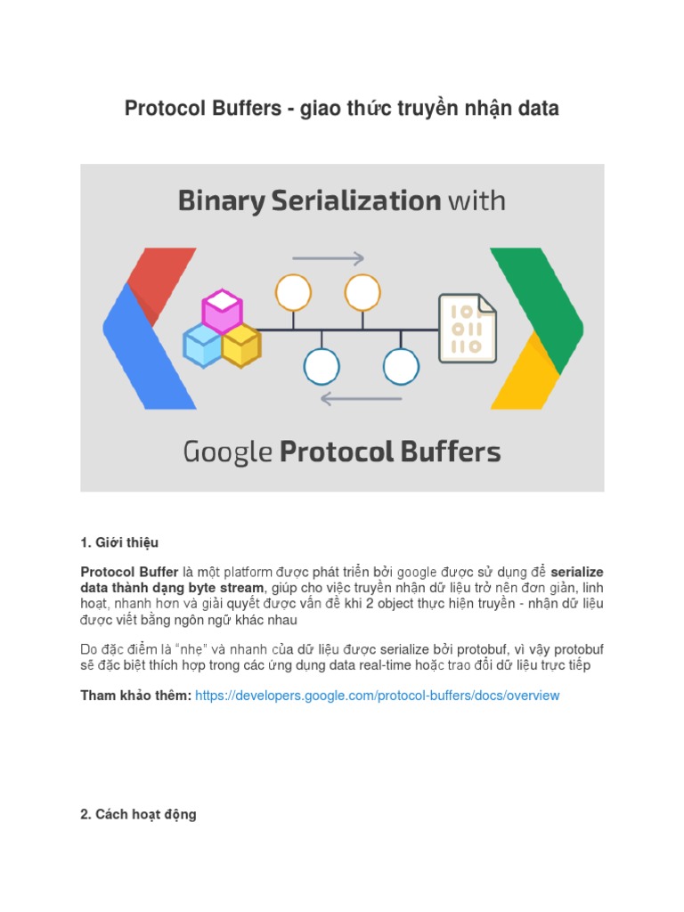 Protocol Buffers - Giao Thức Truyền Nhận Data | PDF