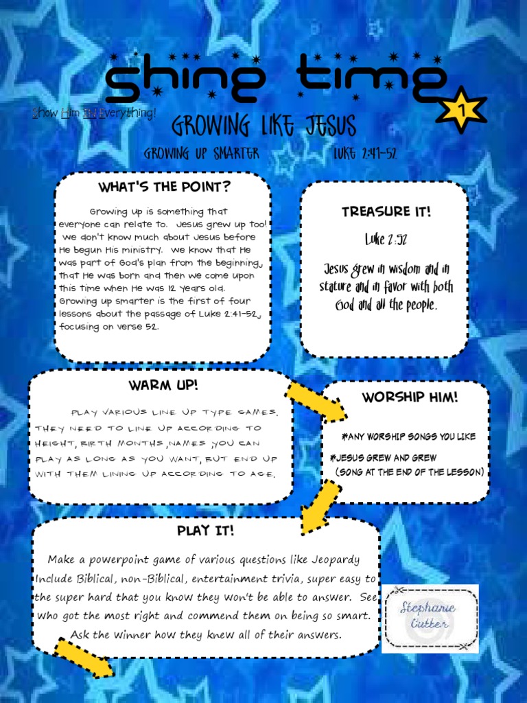 Growing Like Jesus Growing Up Smarter | PDF | Ministry Of Jesus | Mary ...