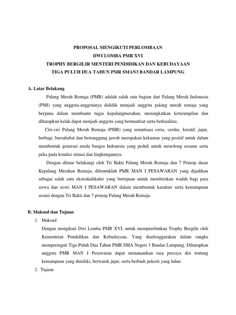 Proposal PMR | PDF