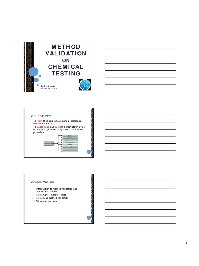 Method Validation - QC | PDF | Detection Limit | Verification And ...