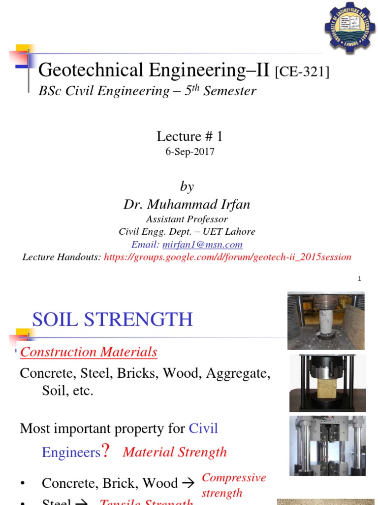 Geotechnical Engineering-Ii: BSC Civil Engineering - 5 Semester | PDF ...