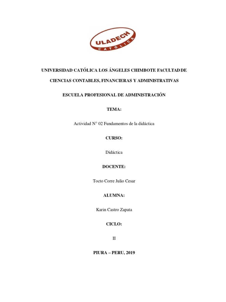 Actividad Formativa II | PDF | Aprendizaje | Planificación