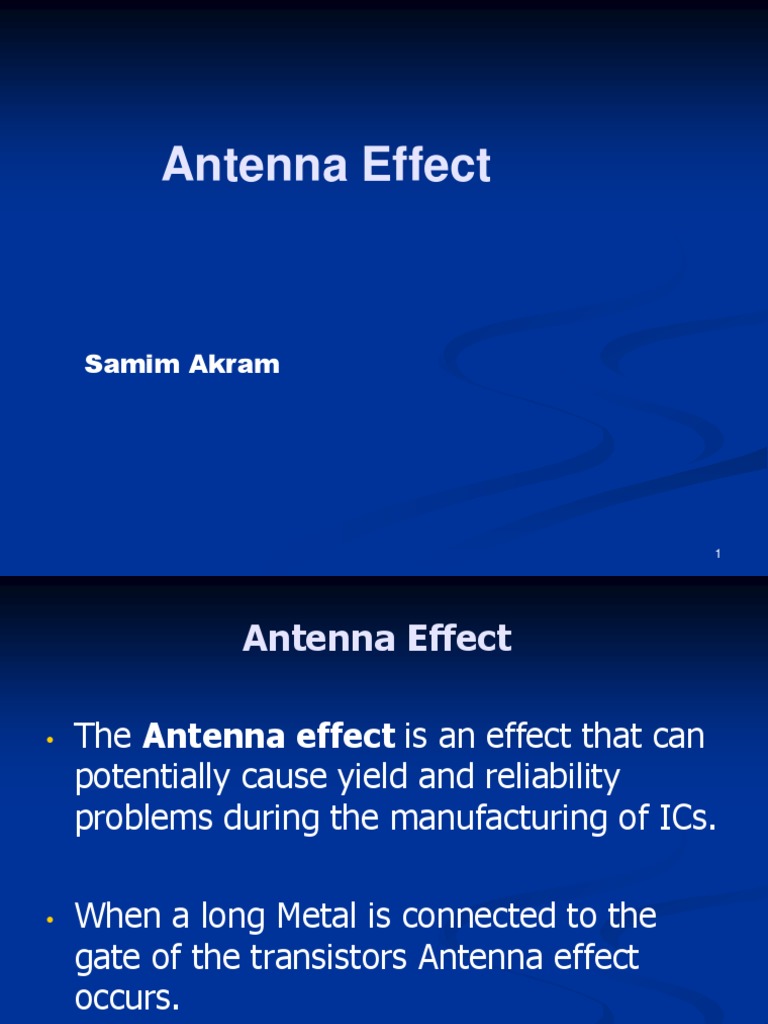 Understanding Antenna Effect in IC Manufacturing | PDF