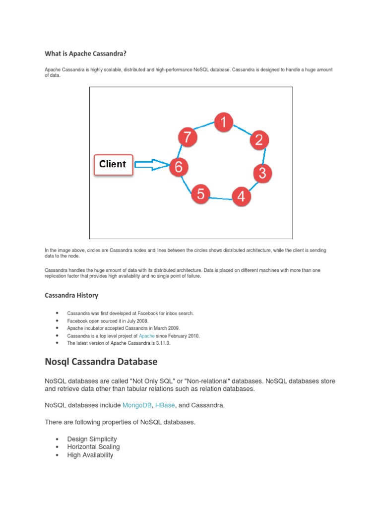 Nosql Cassandra Database: What Is Apache Cassandra? | PDF | Scalability ...