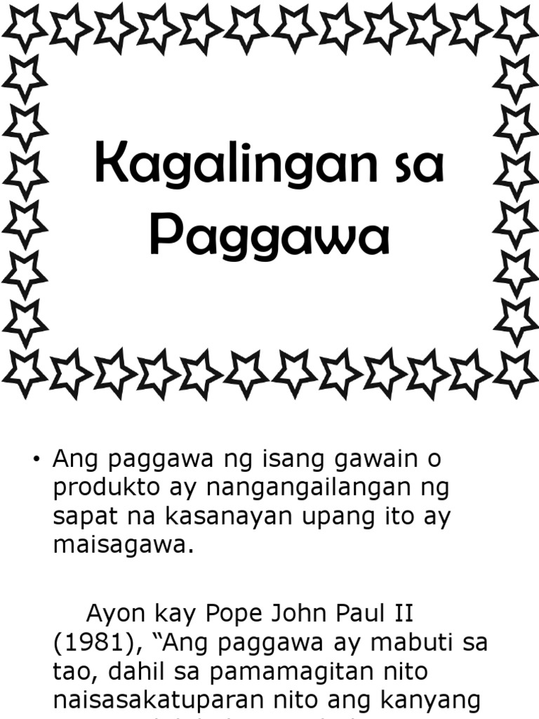 Kagalingan Sa Paggawa | PDF