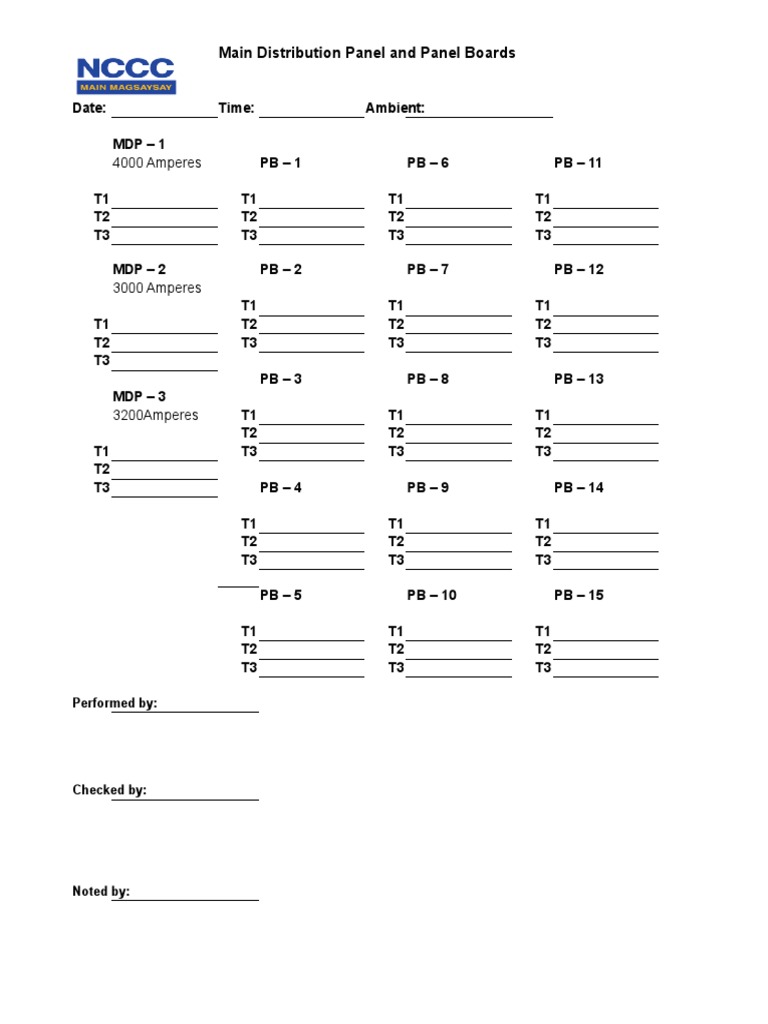 Electrical Panel & Transformer Layout | PDF