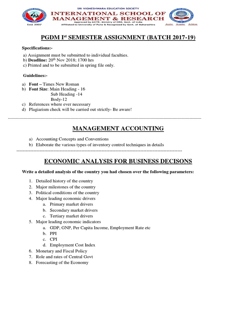 Ist Sem Assignments | PDF | Sampling (Statistics) | Marketing