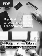 Bionote Example Tagalog | PDF