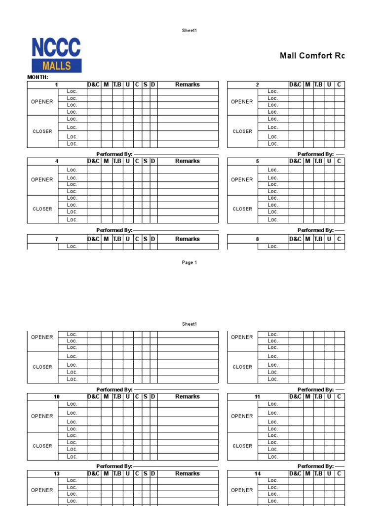 Mall Comfort Room Monitoring | PDF