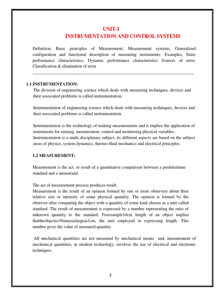 Ics Notes | PDF | Sensor | Calibration