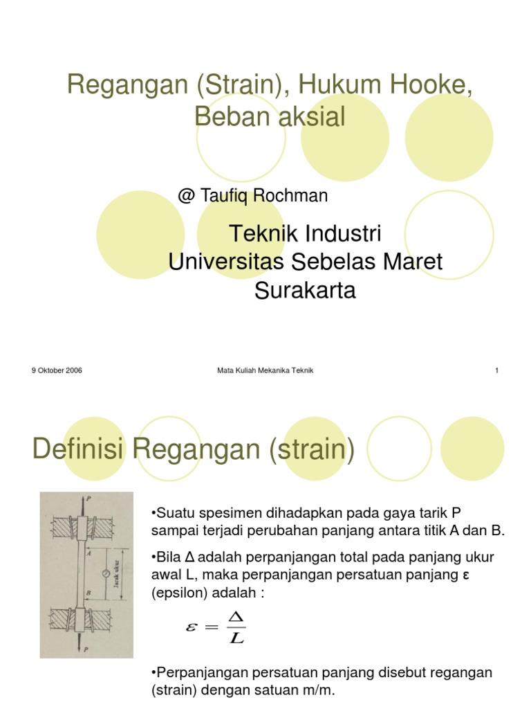 Definisi dan Analisis Regangan Strain | PDF