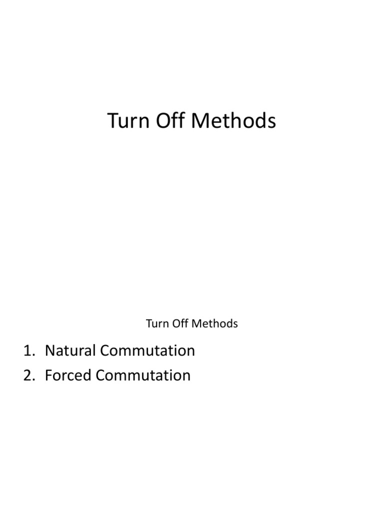 SCR Commutation Techniques | PDF | Electronic Circuits | Electromagnetism