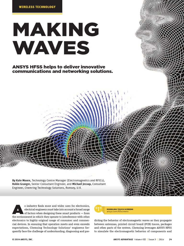 Making Waves - Article - ANSYS Advantage - V8 I3 | PDF | Radio Propagation | Wireless