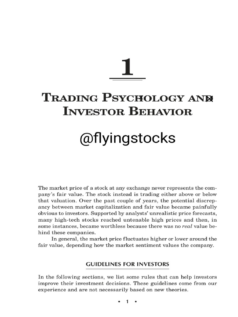 Trading Psychology and Investor Behavior | PDF